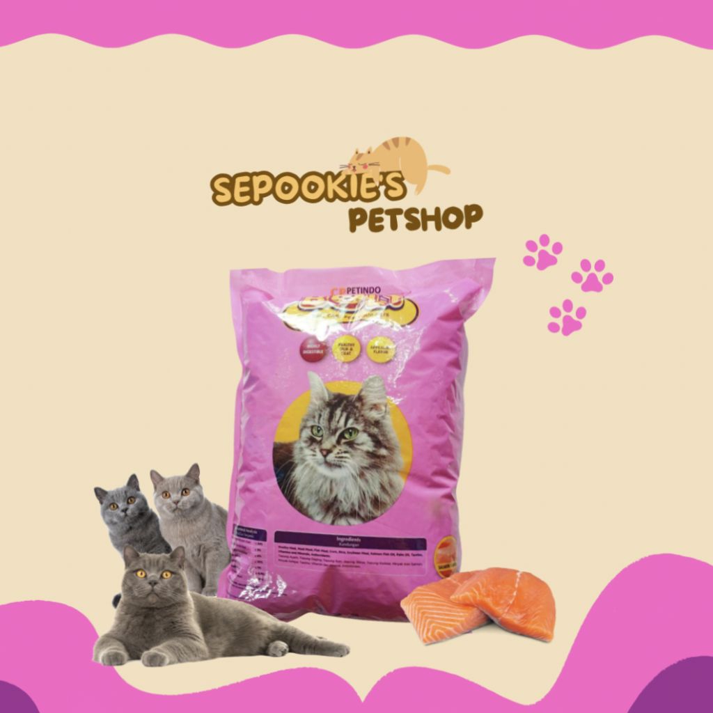 Jual Bolt makanan kucing pakan kucing kering tuna dan salmon 500gr ...