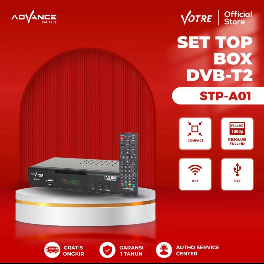 Jual ADVANCE SET TOP BOX A01 STP Digital DVB Full HD Receiver TV Garansi Resmi 1 Tahun dan ...