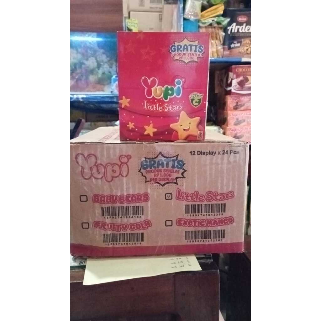 Jual Permen Yupi Little Star 1 Kotak isi 24 pcs Gummy Candy | Shopee ...