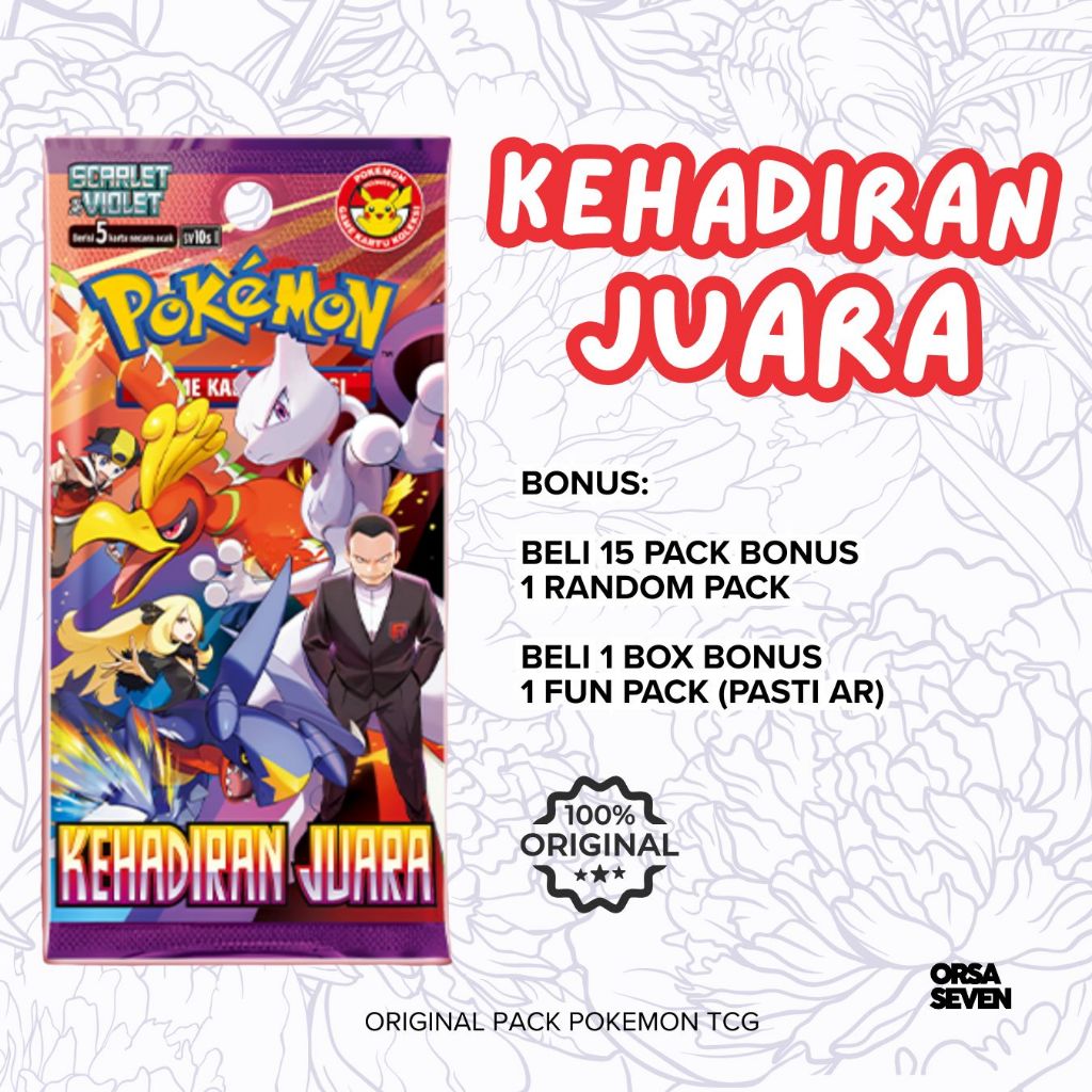 Jual Kehadiran Juara Pokemon TCG pack & box kartu original | Shopee Indonesia