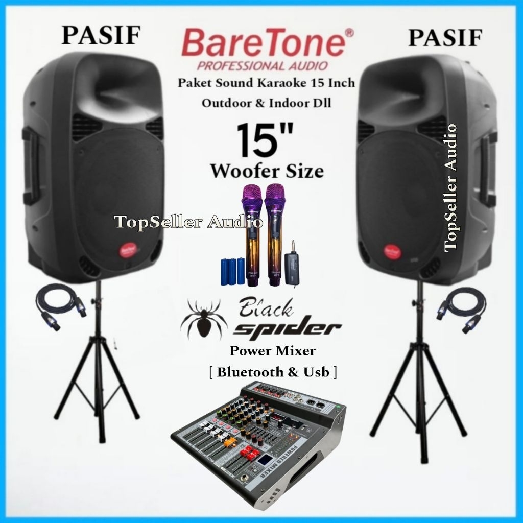 Jual Paket Sound System Karaoke Outdoor & Indoor Dll Speaker 15 Inch ...