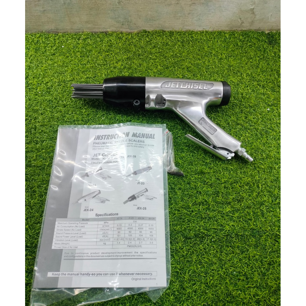 Jual pneumatic air needle scaler jet chisel jex 28 impa 590464 heavy duty | Shopee Indonesia