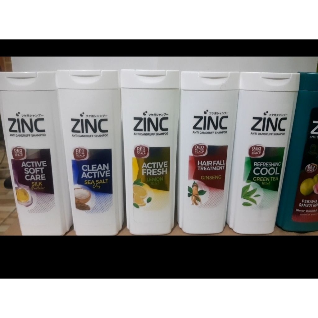 Jual Zinc Shampoo semua jenis Warna 170ml all varian Kemasan Baru ...