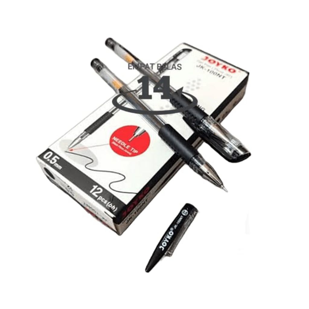 Jual 1 Pak Pulpen Joyko JK 100 NT Hitam ( Isi 12 Pcs ) | Shopee Indonesia