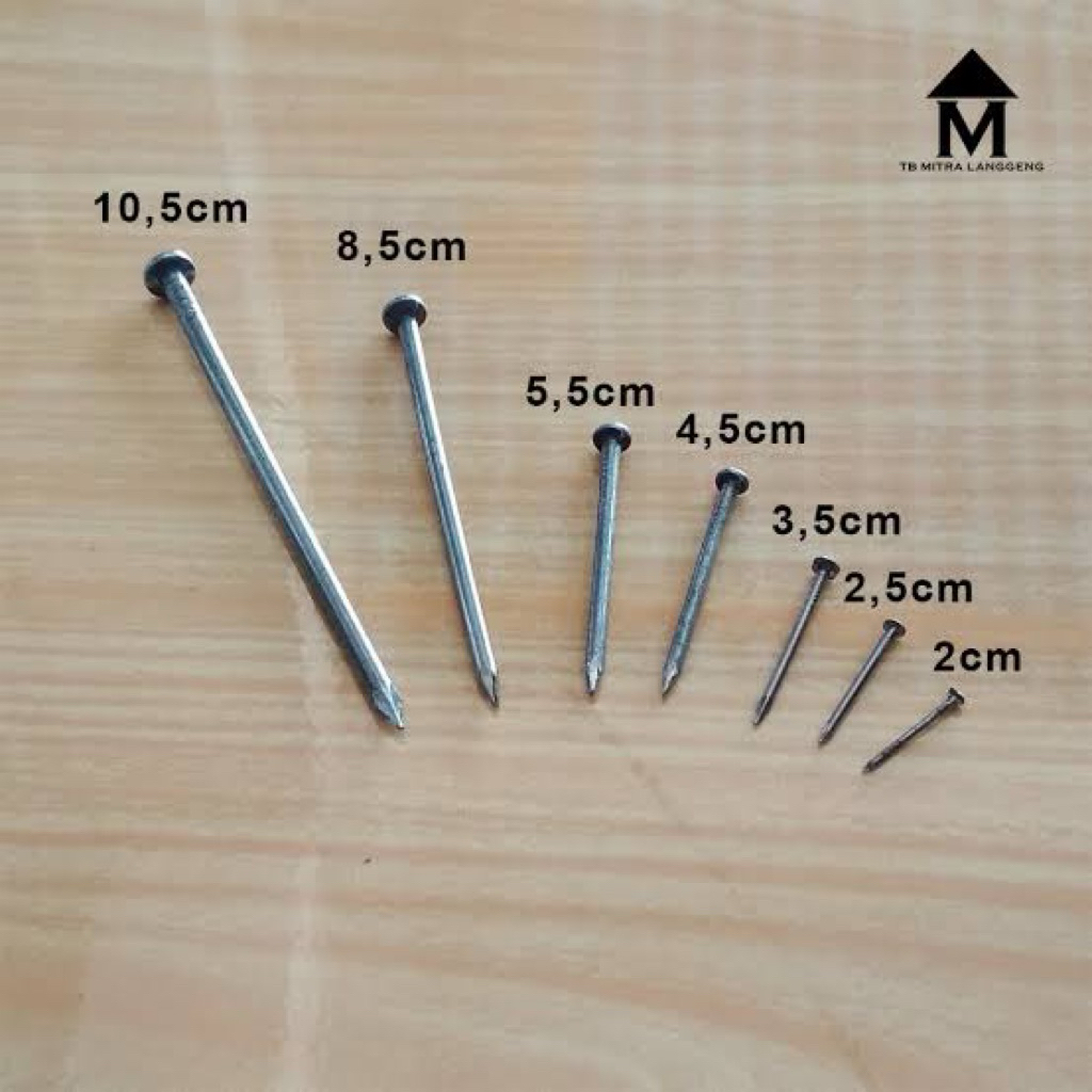Jual Paku Kayu Ukuran 1 - 6 Inch ( 2cm-15cm) Seri per 1 Kg | Shopee ...