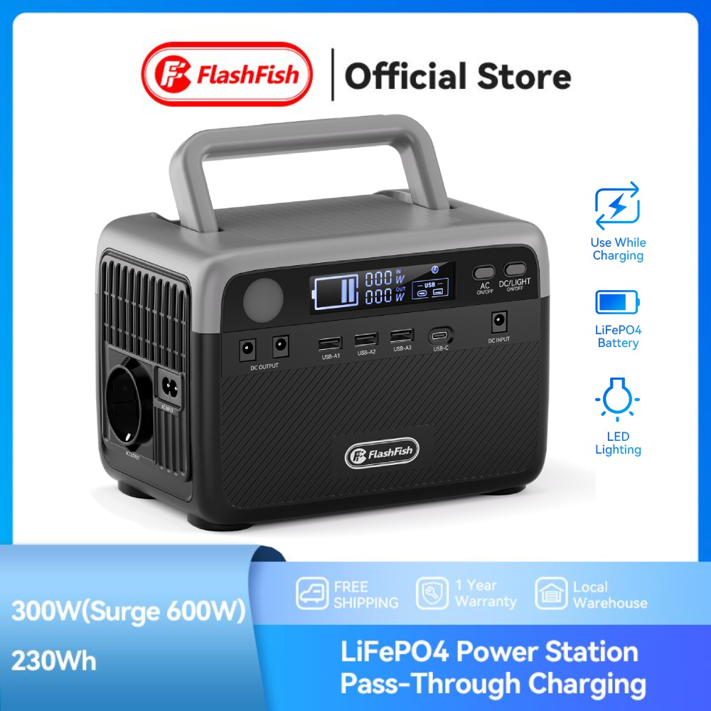 Jual Flashfish Power Station 300 watt (Surge 600w) 220V Powerbank ...