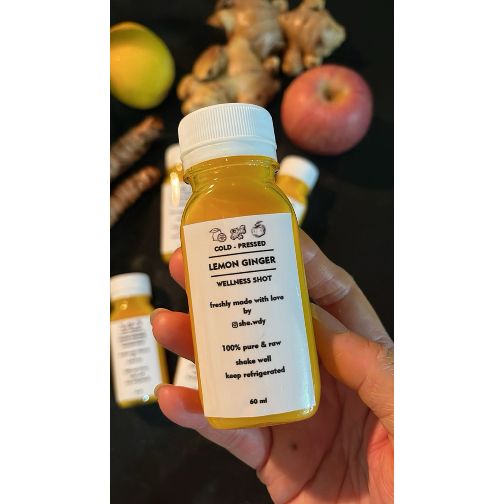 Jual (5 botol) Lemon Ginger Turmeric Wellness Shots | Shopee Indonesia