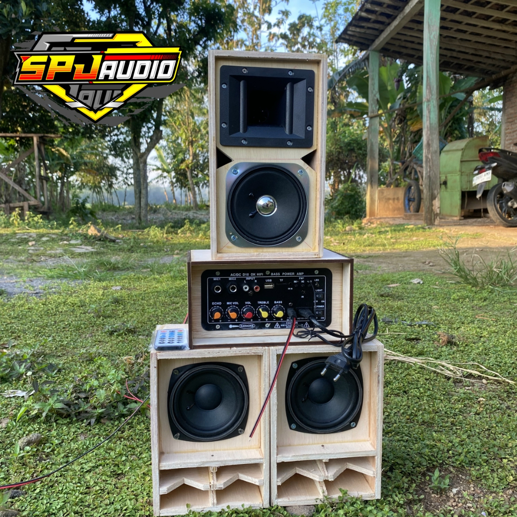 Jual Paket Sound Miniatur Fullset Box CBS DOUBLE 4Inch dan Line Array 4 ...