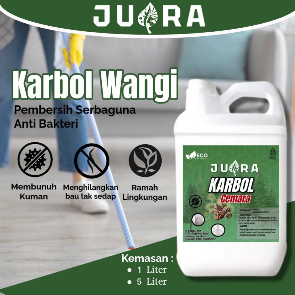 Jual Karbol Pinus Premium 5 Liter JUARA - Karbol Aroma Pinus - Karbol ...