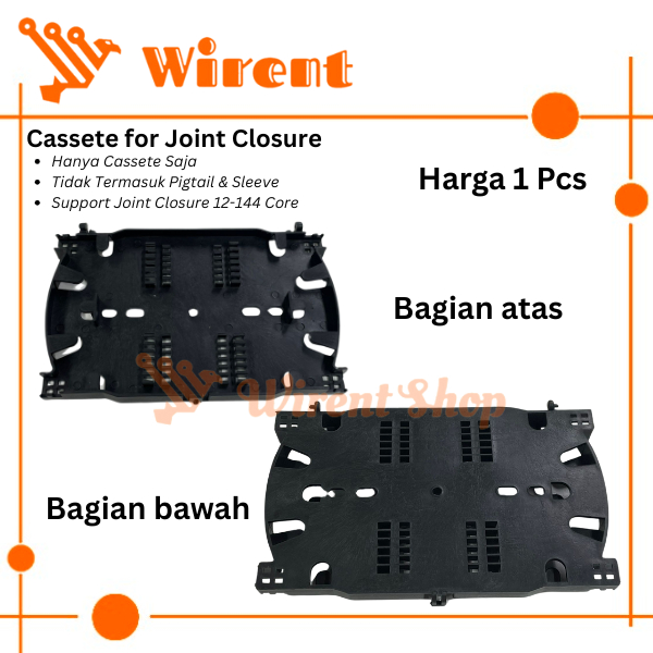 Jual Fiber Optic Cassette Splice Tray 12 Core | Kaset Tray FO untuk ...