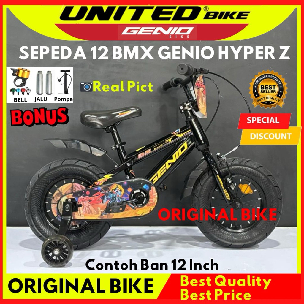 Jual Sepeda Anak 12 16 Bmx Genio Hyper Z by united | Shopee Indonesia
