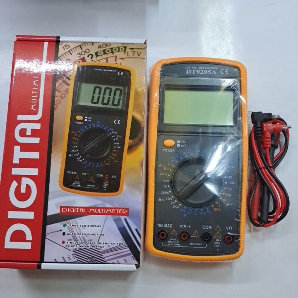 Jual MULTIMETER DIGITAL DT-9205A MULTITESTER AVOMETER DIGITAL MULTI ...