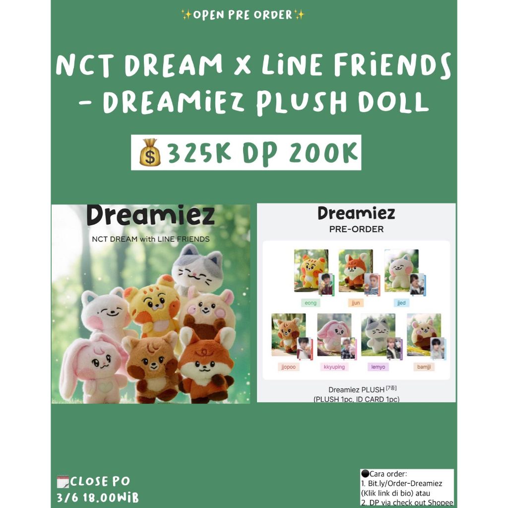 Jual [WAJIB MEMBACA DESKRIPSI & SLIDE FOTO] MERCHANDISE NCT DREAM X LINE FRIENDS - DREAMIEZ ...