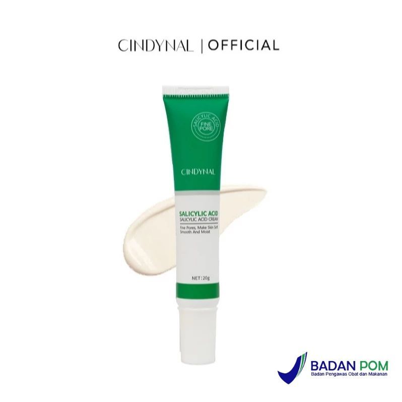 Jual CINDYNAL - BPOM Cream Pori/Jerawat Salicylic Acid 20ml | Shopee Indonesia