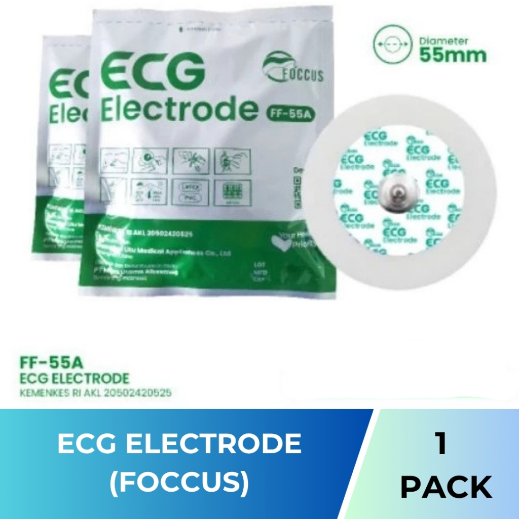 Jual ECG Electrode Dewasa Foccus Electroda ECG Elektroda EKG Isi 50pcs ...