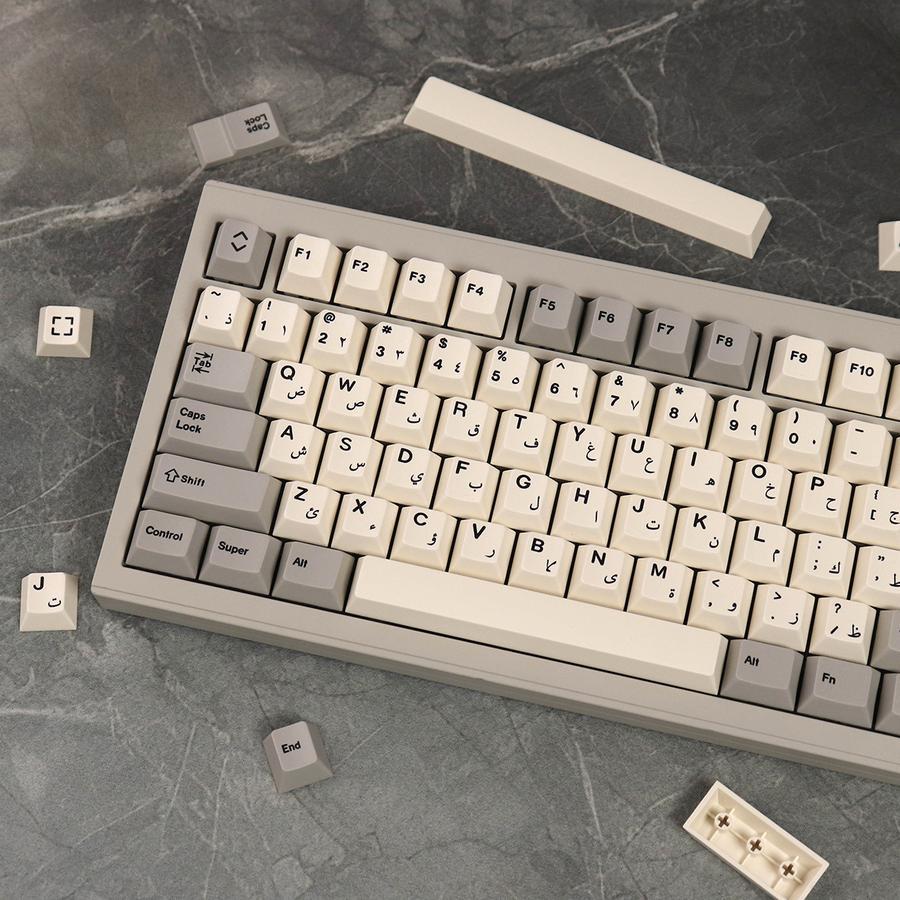 Jual Keycaps PBT Dye Sub Cherry Profile Retro Arabian Root Colorways ...