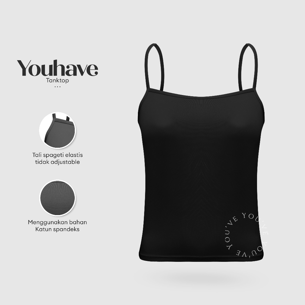 Jual You’ve ( YouHave ) Tank Top Tanktop Singlet Wanita Tali Kecil ...