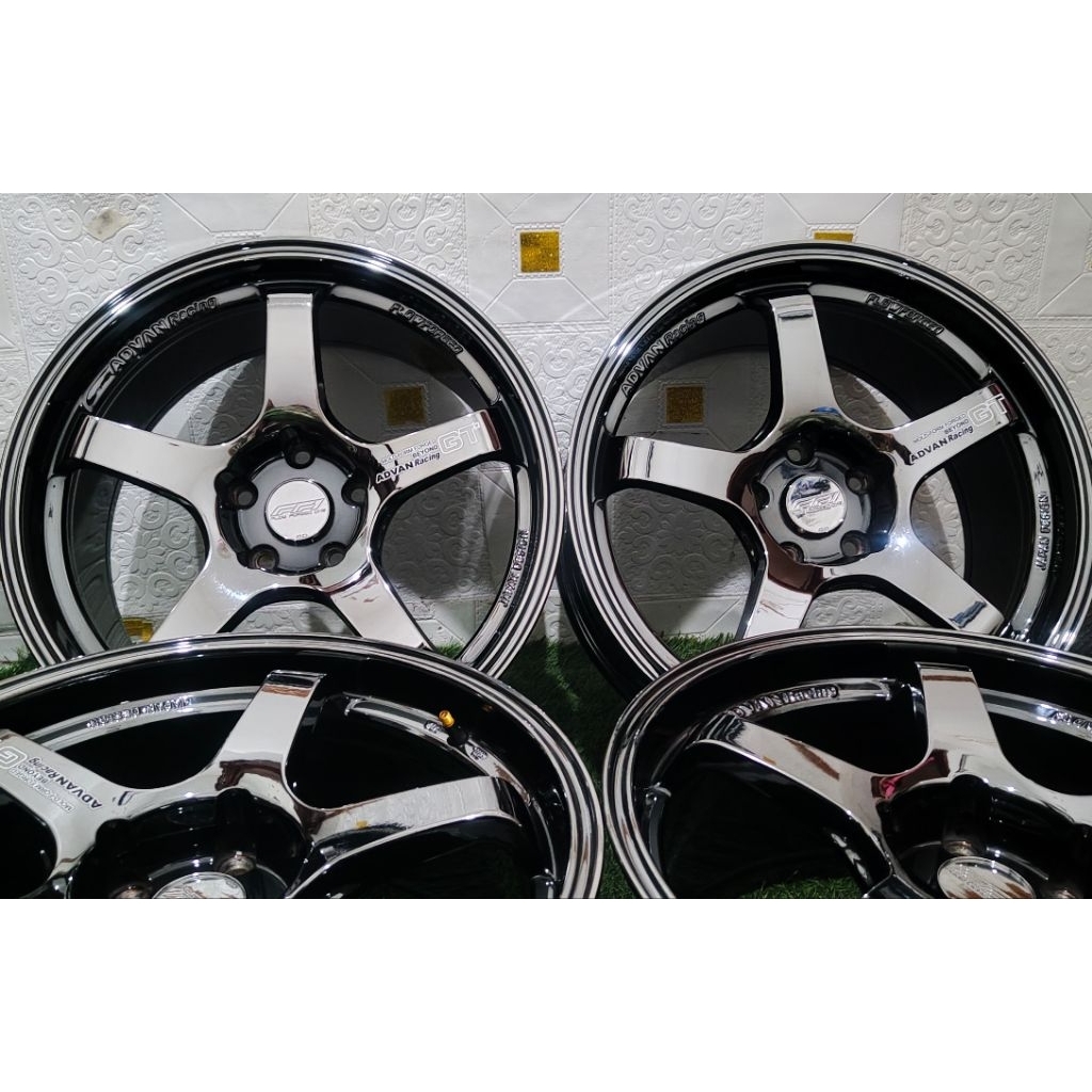 Jual Velg mobil Advan GT black chroem R18 Thailand flow forming like ...