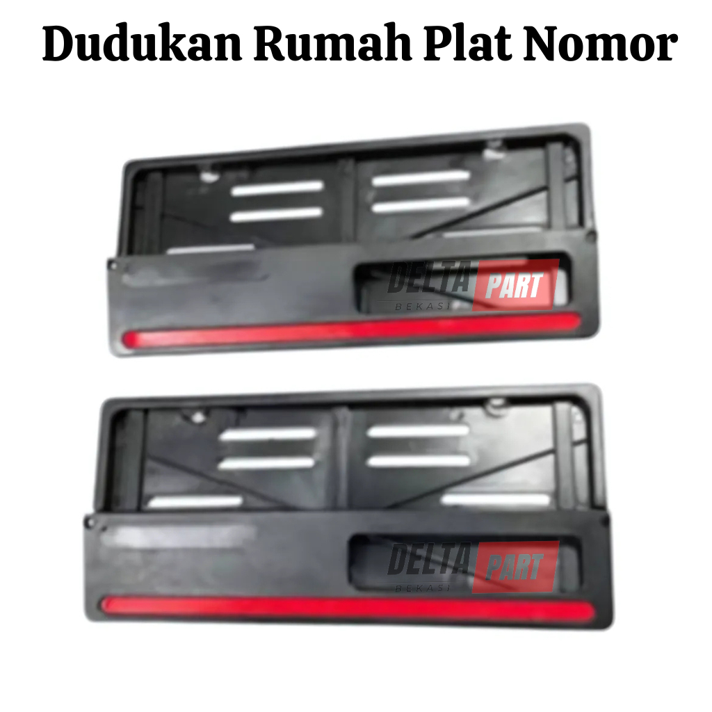 Jual Plat nomor motor list merah biru putih tempat plat nomor motor ...