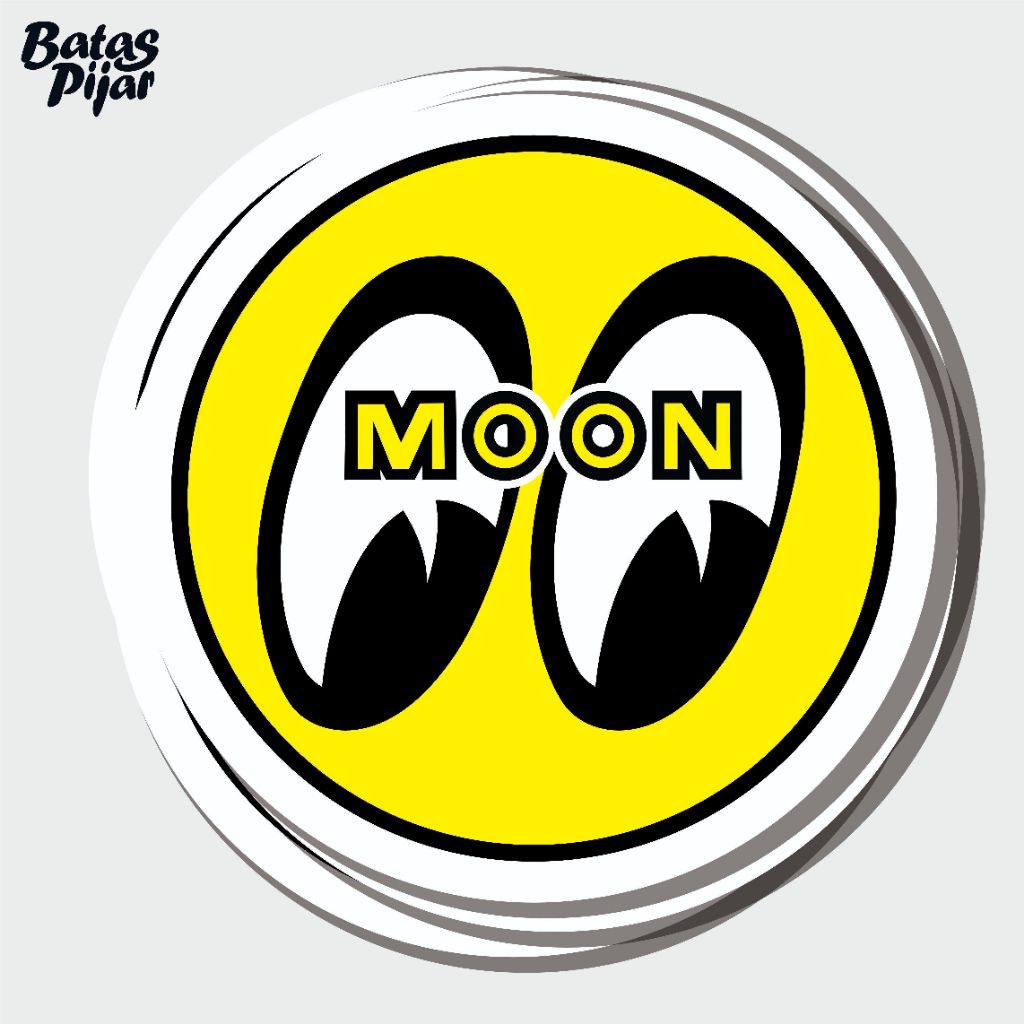 Jual Sticker Mooneyes - Cutting Sticker Vinyl Glossy Moon Eyes ...