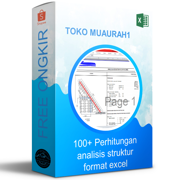 Jual 100+ perhitungan analisis struktur format excel untuk referensi ...