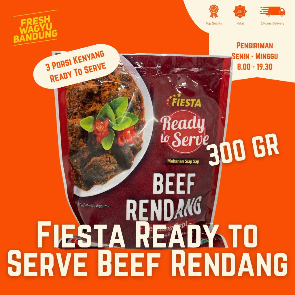 Jual FIESTA READY TO SERVE BEEF RENDANG Daging Sapi Halal Instant ...