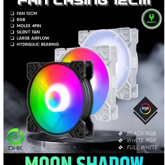 Jual Terbaru IMMORTAL FAN CASING 12CM SHADOW MOON RGB | Shopee Indonesia