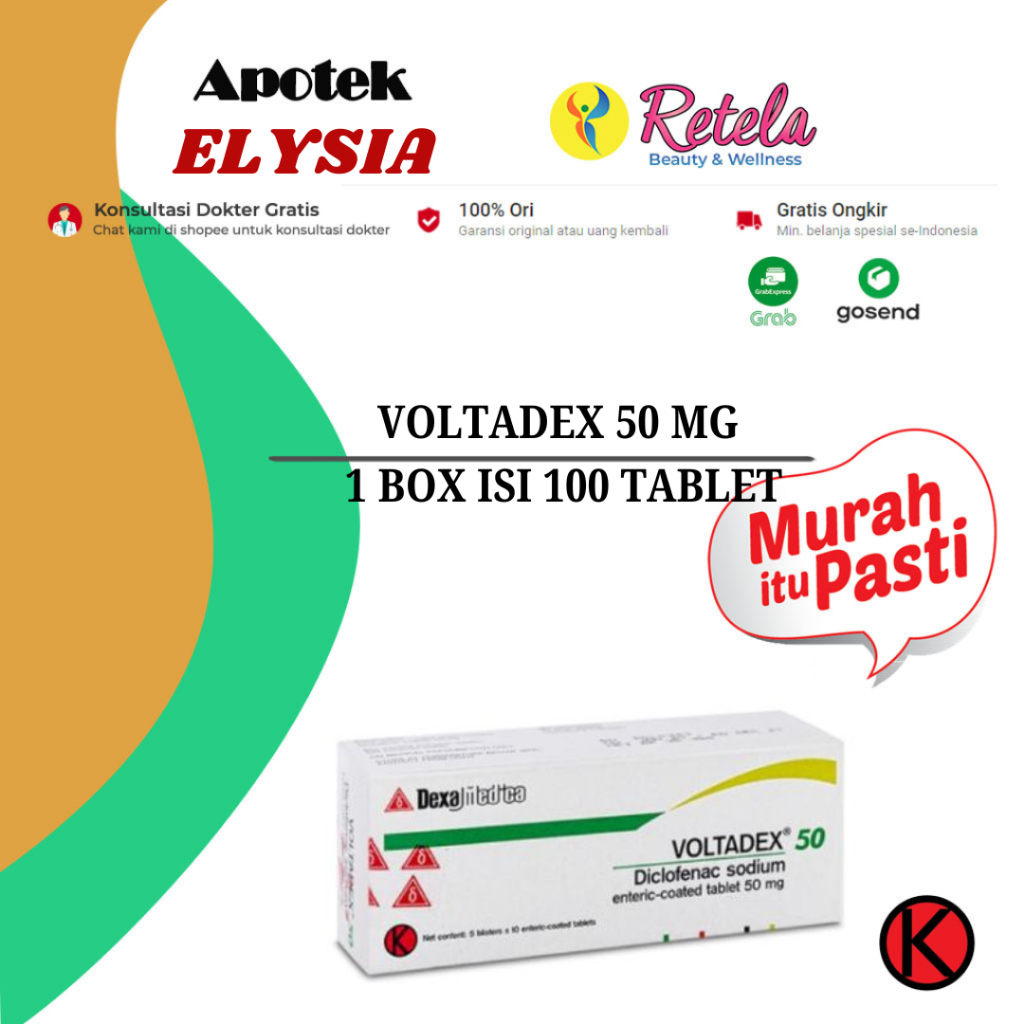 Jual VOLTADEX 50 MG 1 BOX ISI 100 TABLET | Shopee Indonesia