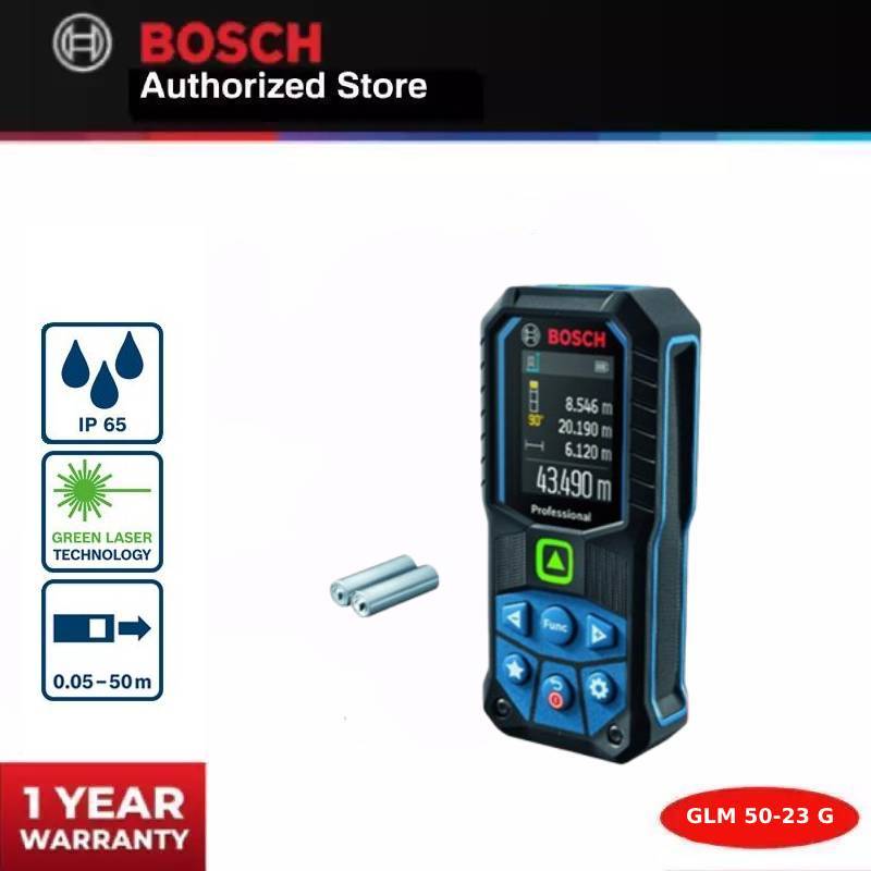 Jual Bosch Laser Range FInder / Pengukur Jarak Laser 50Meter GLM 50-23 G | Shopee Indonesia