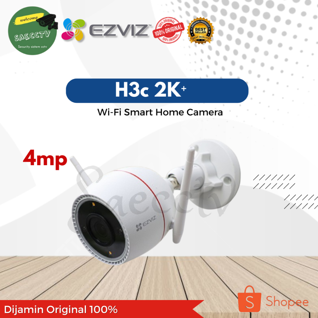 Jual EZVIZ H3c 2K⁺ 4MP/H3C 2MP Wi-Fi Smart Home Camera | Shopee Indonesia