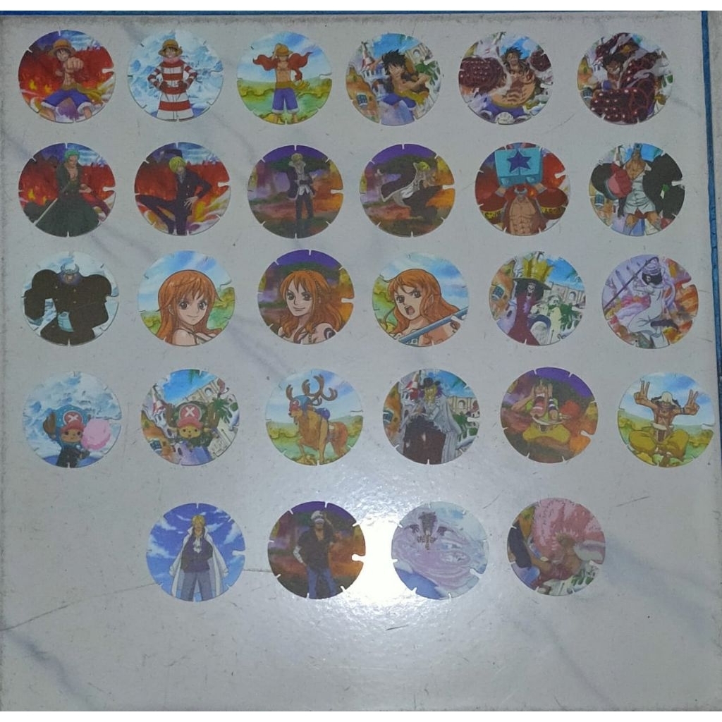 Jual TAZOS PAKETAN ONE PIECE 28 PCS ( RARE ITEM ) | Shopee Indonesia
