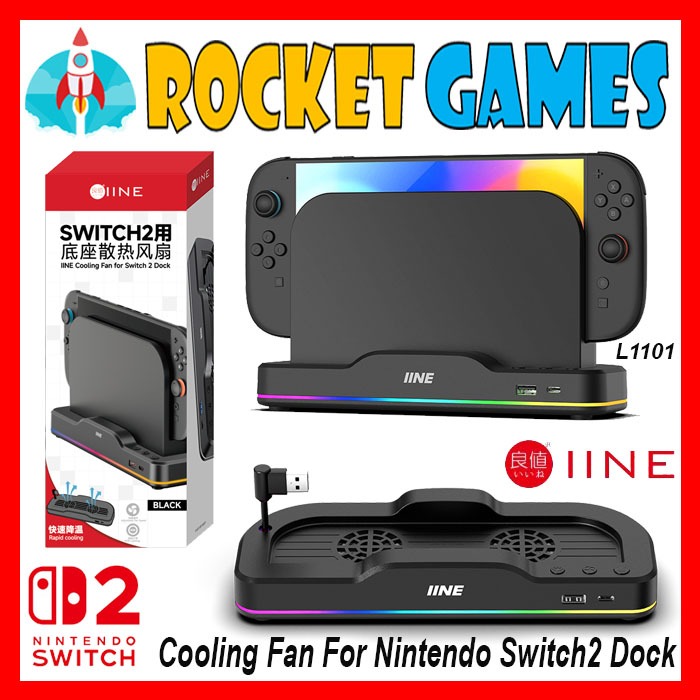 Jual IINE Cooling Fan for Nintendo Switch 2, Dual-Fan Cooling with ...