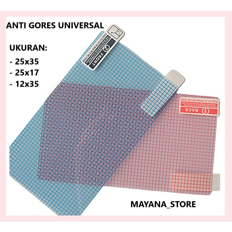 Jual L- All Type! ANTI GORES UNIVERSAL Untuk Layar Monitor LCD Tab ...