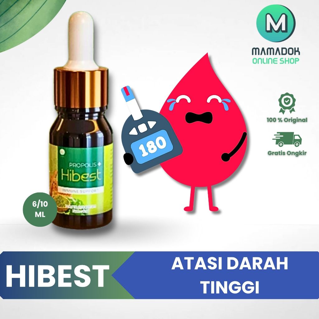 Jual Hibest Propolis Obat Herbal Mengobati Hipertensi Stroke Dan Darah ...
