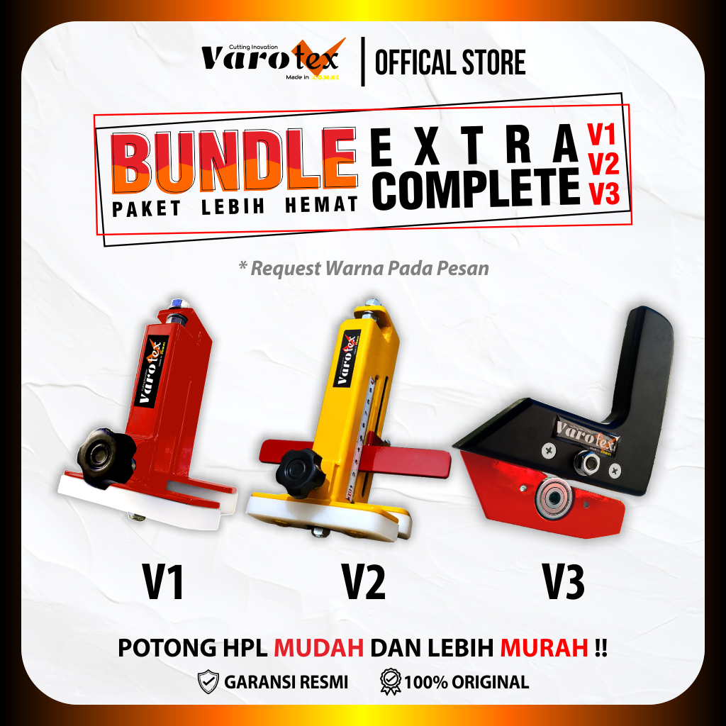 Jual Varotex Bundle Extra Complete Alat Potong HPL Varotex V1, V2 dan ...