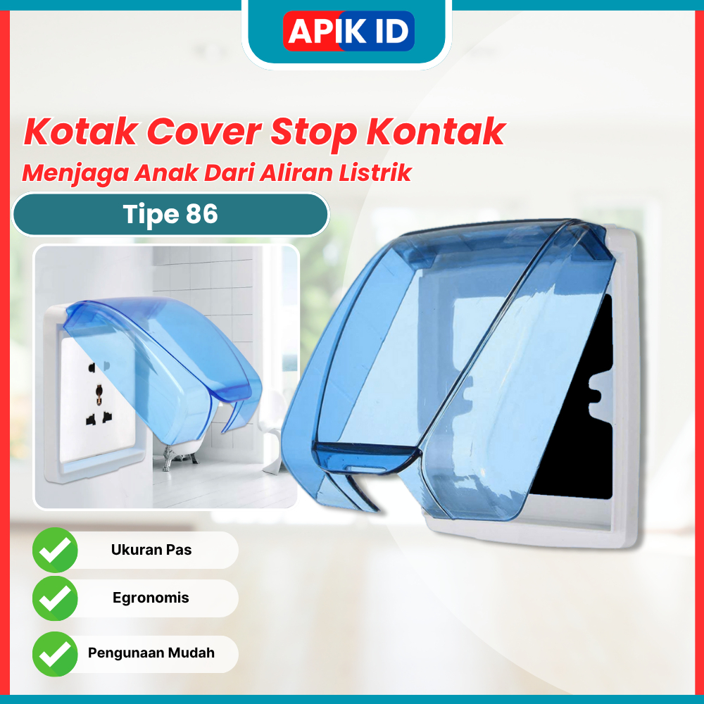 Jual APIK ID Tutup Cover Steker Colokan Listrik Waterproof | Shopee ...