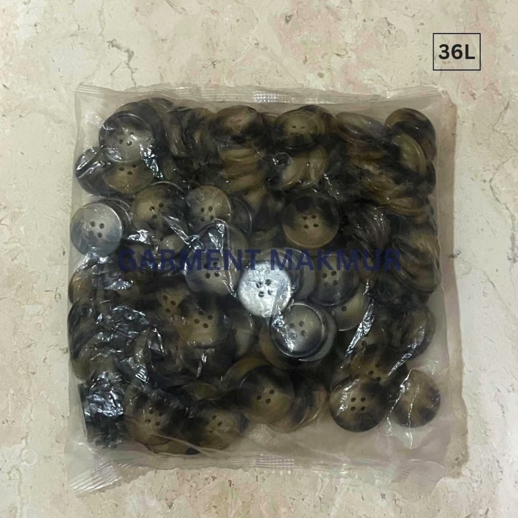 Jual Kancing Kemeja Gelap Lubang 4 Tipe Belang Hitam Coklat Tua Muda ...