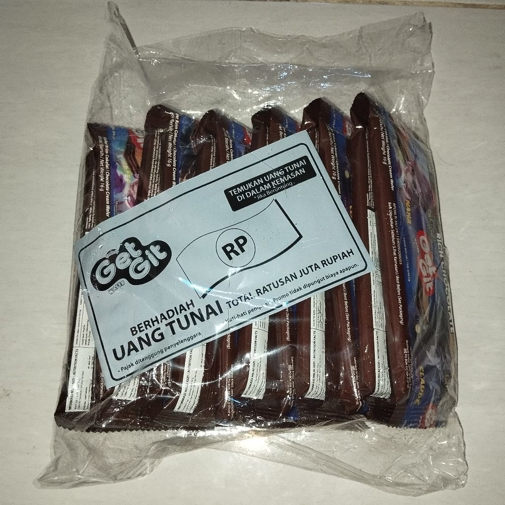 Jual GET GIT WAFER RICH CHOCOLATE COKELAT ISI 12 PCS | Shopee Indonesia