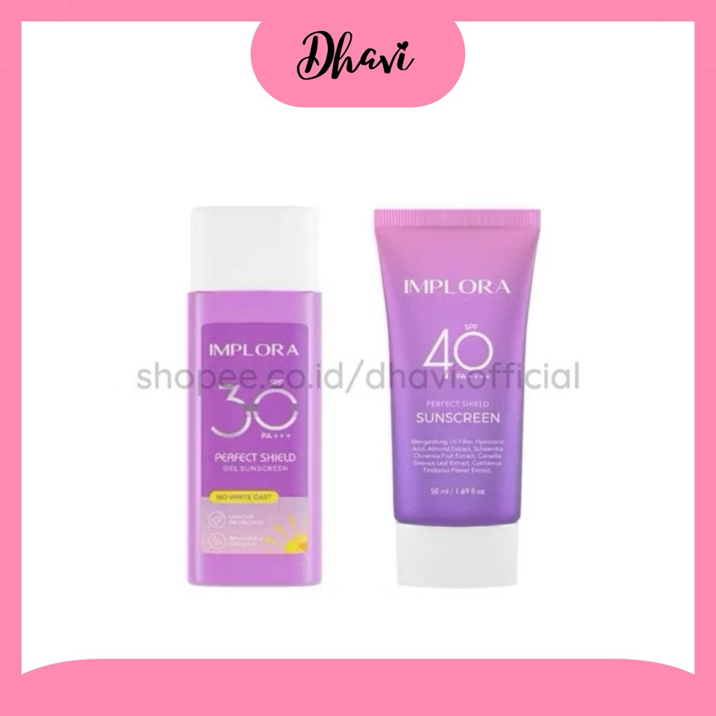 Jual IMPLORA Sunscreen Perfect Shield SPF 40 Hyaluronic Aloe Vera ...