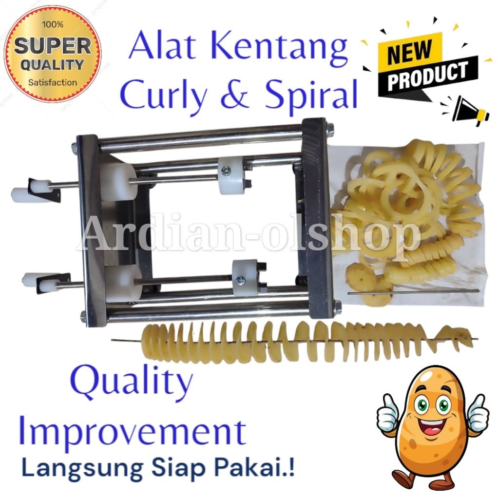 Jual Alat pemotong kentang Curly dan spiral bahan stainless steel ...