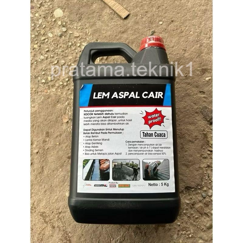 Jual Aspal Cair 5 KG Perfekt / Lem Aspal Cair Emulsi Anti Bocor ...