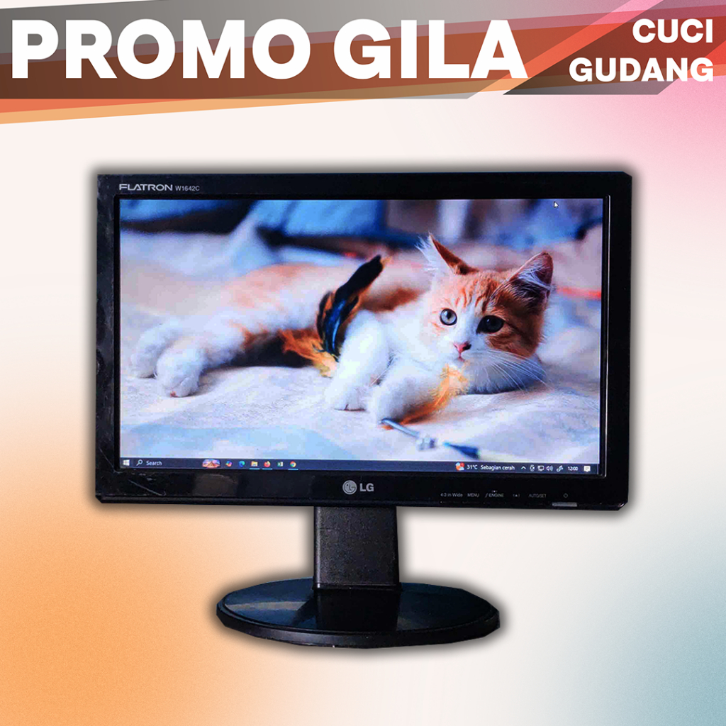 Jual Monitor Led Merk Lenovo Ukuran Layar 19 Inch Port HDMI Kondisi ...