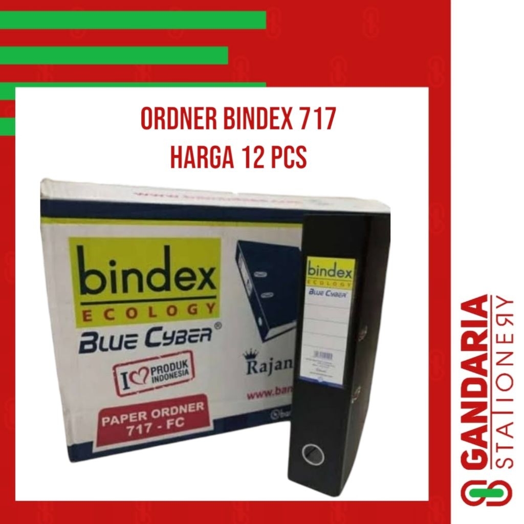 Jual ORDNER ODNER BINDEX 717 FOLIO - 1 Dus (12 Pcs) | Shopee Indonesia