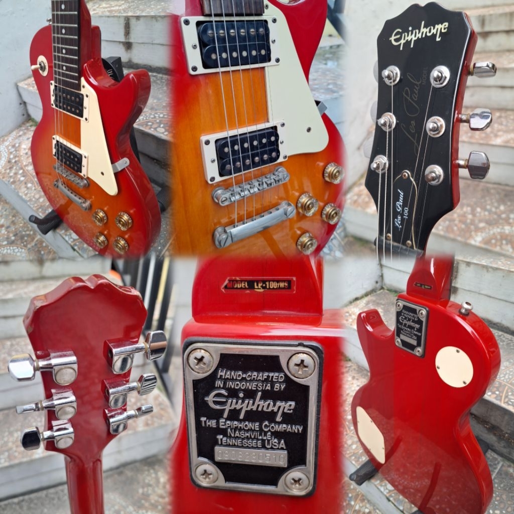 Jual GITAR BEKAS EPIPHONE LES PAUL LP-100 ORIGINAL | Shopee Indonesia