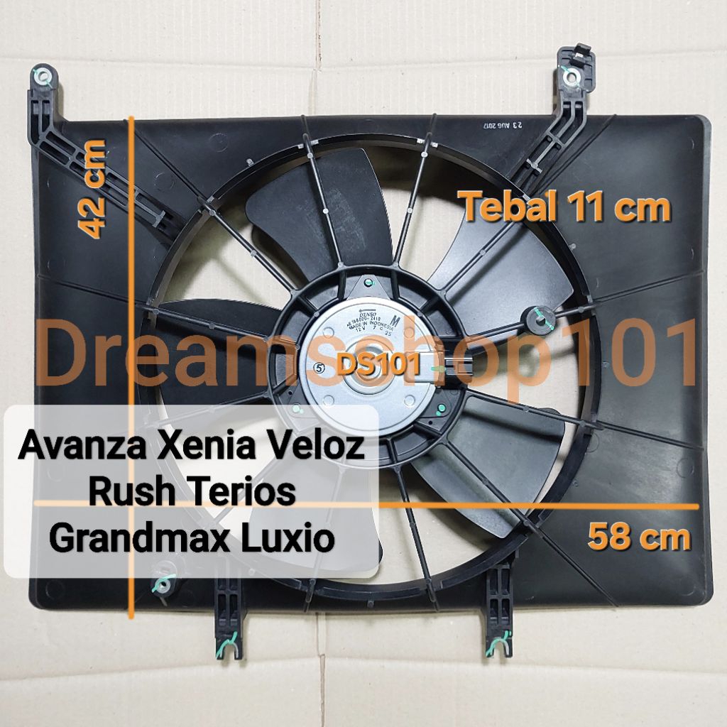 Jual Shroud Fan extra fan kipas radiator All New avanza 1500cc ( 2016 ...