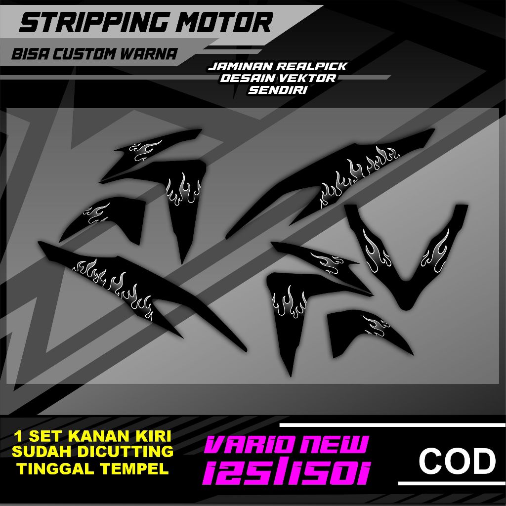 Jual STRIPPING SIMPEL HONDA VARIO NEW 125I 150I API AMATERASU VIRAL ...