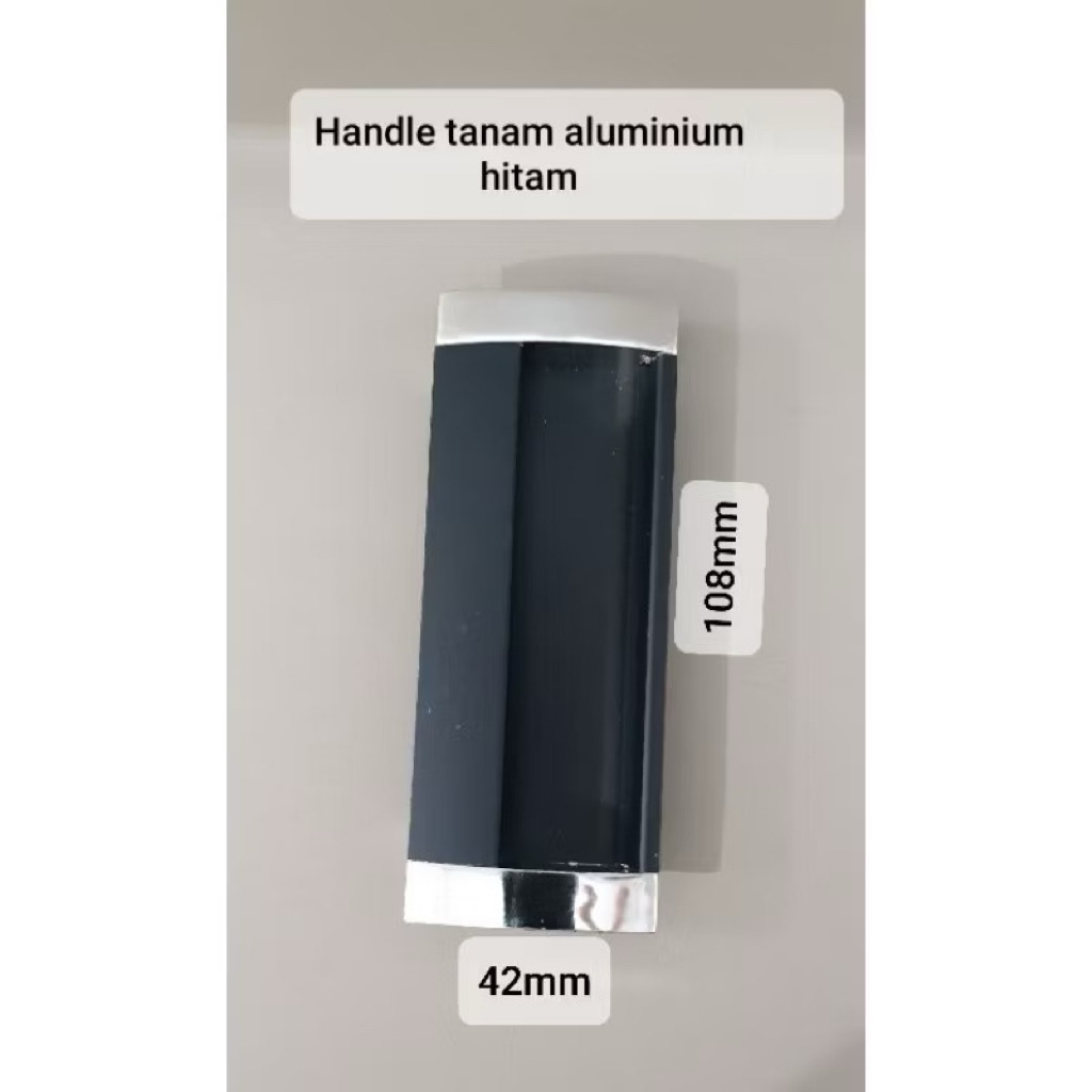 Jual Handle tanam aluminium Twin Black/ tarikan tanam | Shopee Indonesia