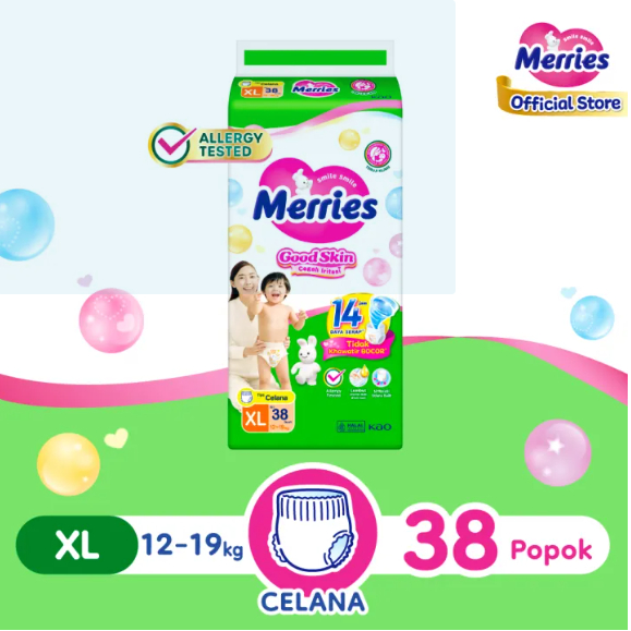 Jual Merries Good Skin Pants M50 L44 XL38 Kemasan Jumbo | Shopee Indonesia