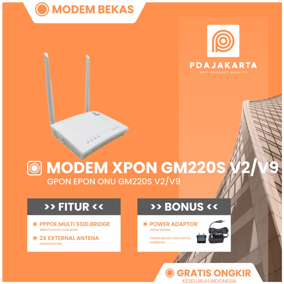 Jual Modem Xpon GM22S V2 Gpon Epon Onu Modem Bekas Original | Shopee ...