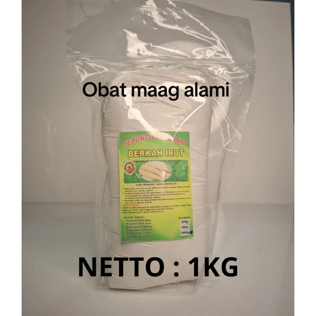 Jual Tepung Garut Pati Garut Asli 100% Original Tekstur Halus 1kg ...